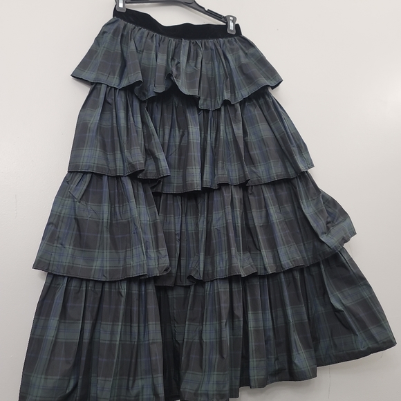 ANTONIO MELANI | Skirts | Antonio Melani Plaid Print Tiered Ruffle ...